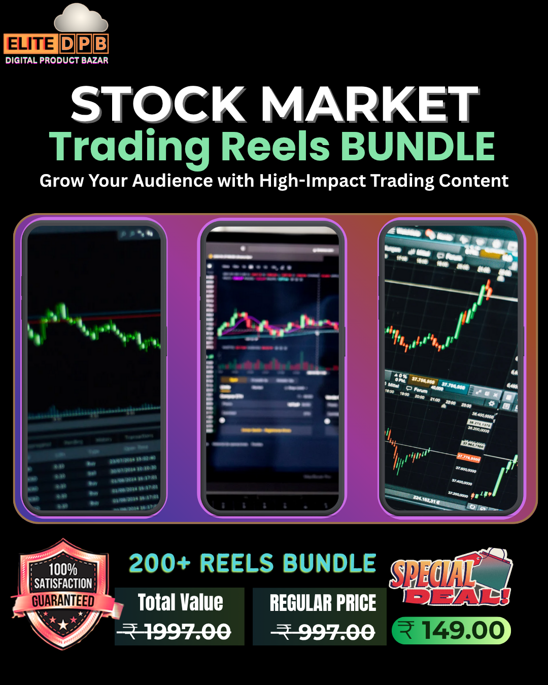 STOCK MARKET TRADING REELS BUNDLE… – ELITE Digital Product BAZAR